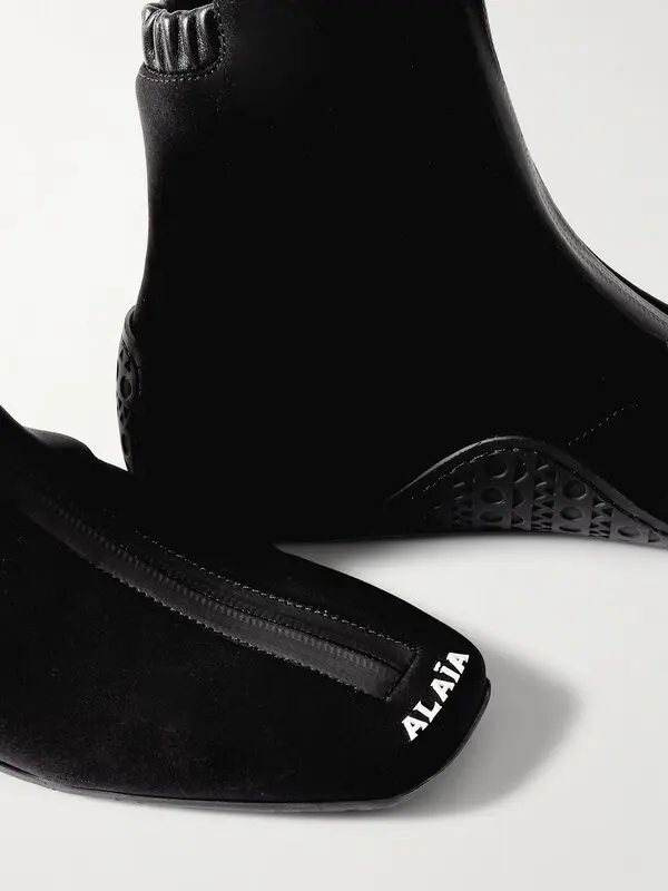 Alaïa Basket Neoprene High-top Sneakers