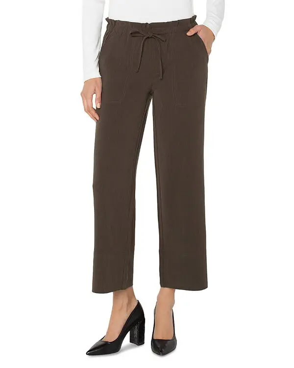 LIVERPOOL Tie Waist Ankle Pants