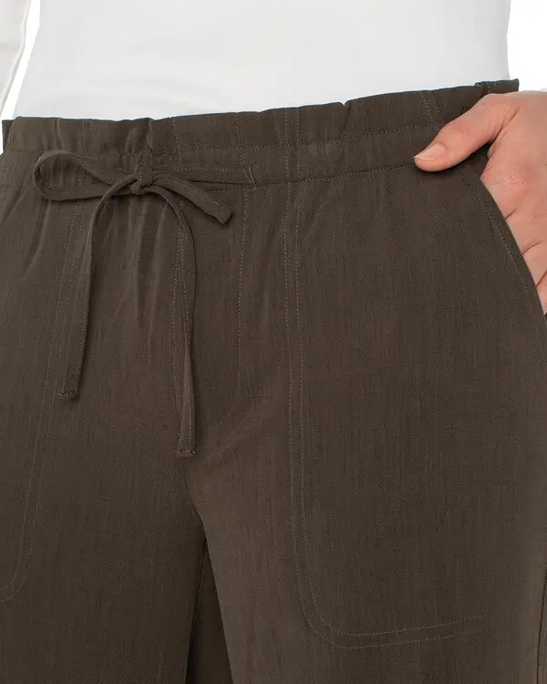 LIVERPOOL Tie Waist Ankle Pants