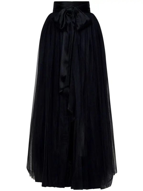 ROOM76 Tulle-overlay Maxi Skirt