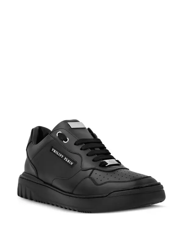 Philipp Plein Logo-lettering Leather Trainers