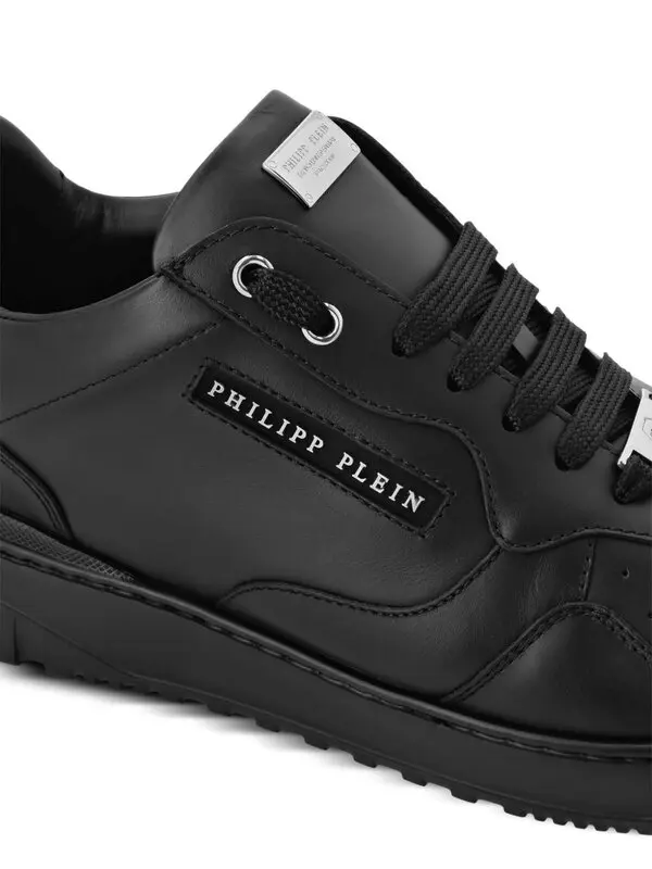 Philipp Plein Logo-lettering Leather Trainers