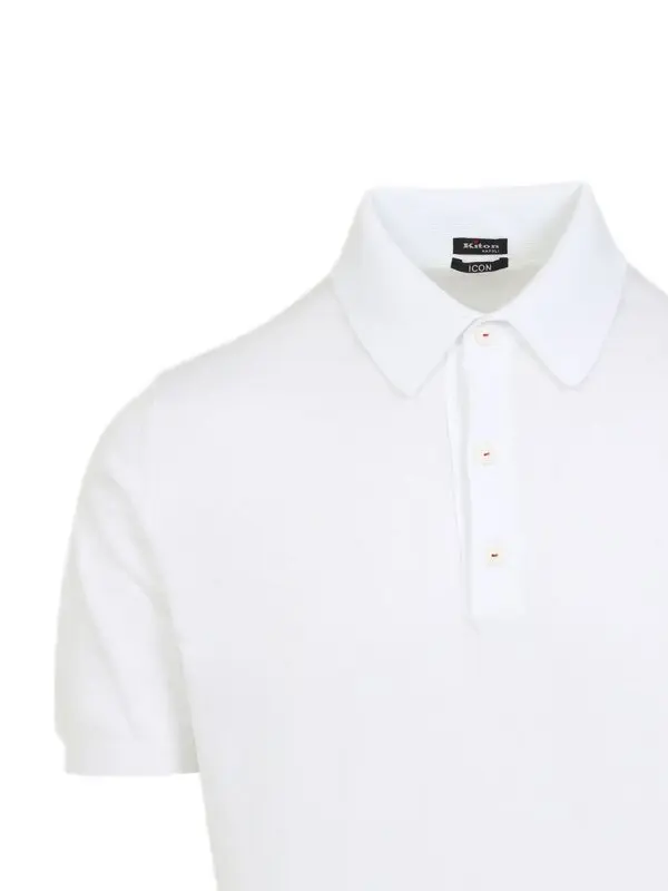 Kiton Cotton Polo Shirt - White