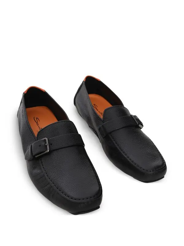 Santoni Hamel Loafers - Black