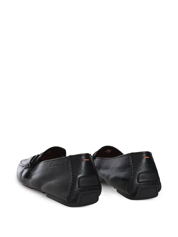 Santoni Hamel Loafers - Black
