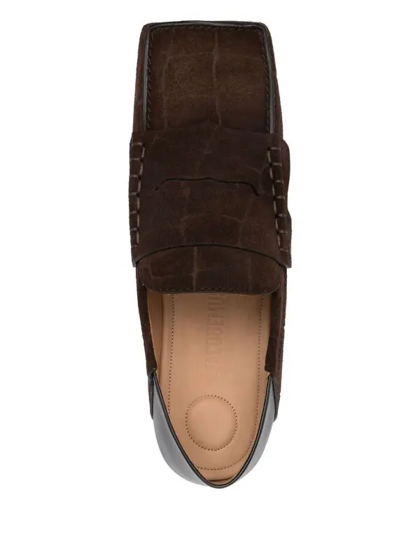 Jacquemus Carré Moccasins - Brown