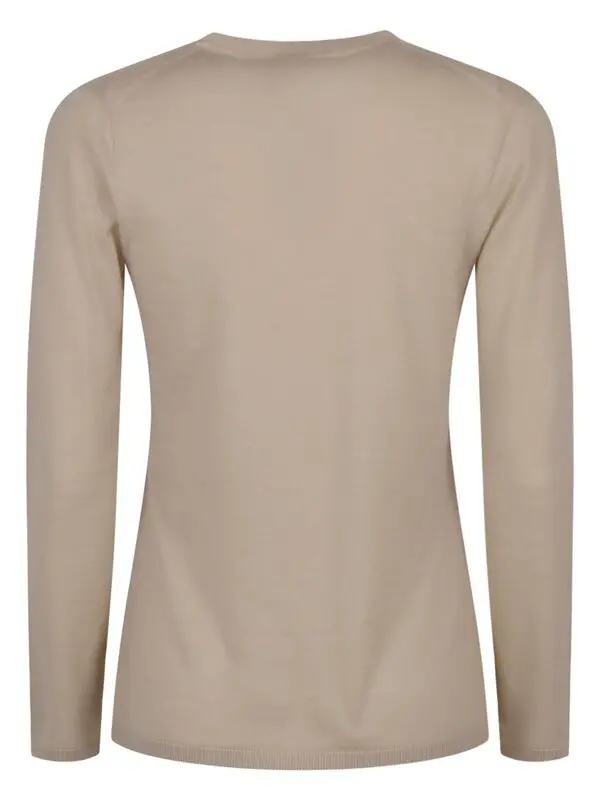 Max Mara V-neck Fine Knit Top - Neutrals