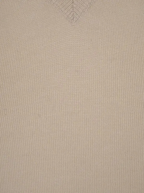 Max Mara V-neck Fine Knit Top - Neutrals