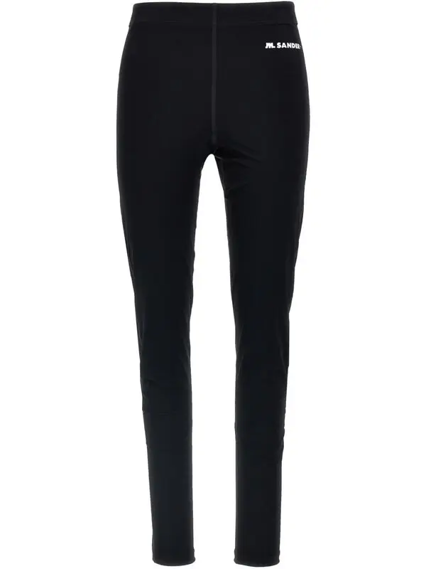 JIL SANDER Logo-print Leggings - Black
