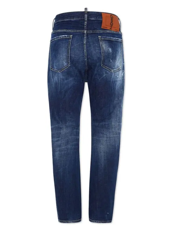 Dsquared2 Distressed Stretch-cotton Jeans