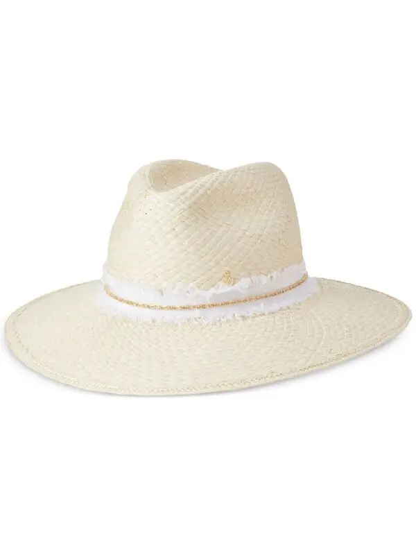 MAISON MICHEL Henrietta Hat - Neutrals