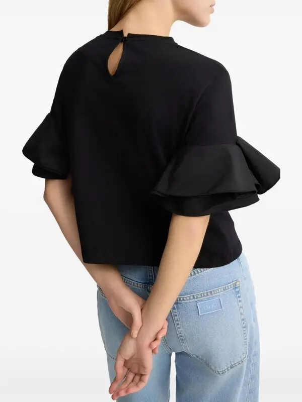 Liu Jo Flounce-sleeve T-shirt