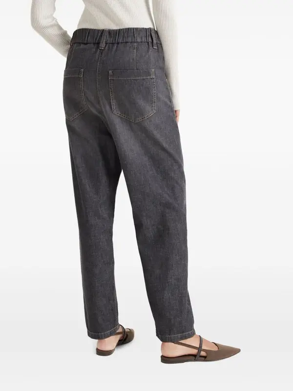 Brunello Cucinelli Tapered Jeans - Black
