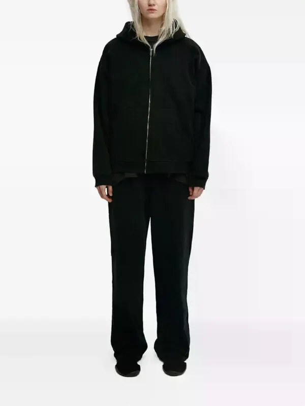 MAINLESS Distressed Track Trousers - Black