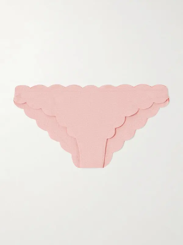 Marysia Antibes Scalloped Bikini Briefs - Pink