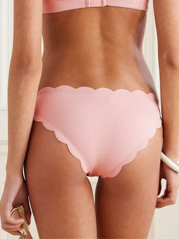 Marysia Antibes Scalloped Bikini Briefs - Pink