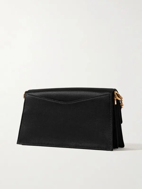 METIER Roma Silk-satin Shoulder Bag