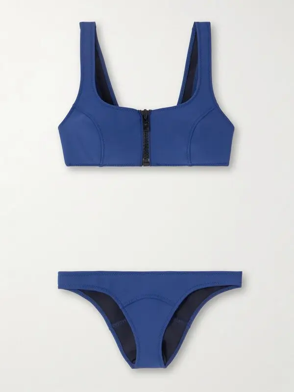 Lisa Marie Fernandez Jasmine Neoprene Bikini - Blue