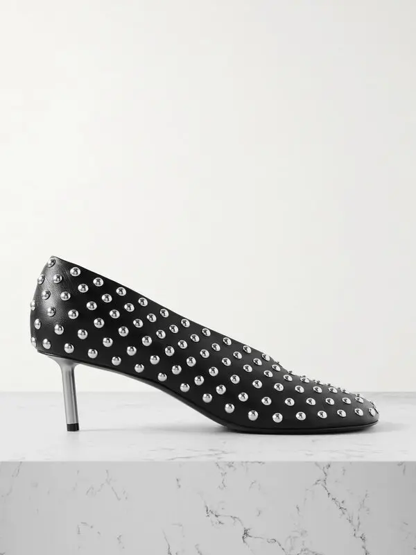 JIL SANDER Studded Leather Pumps