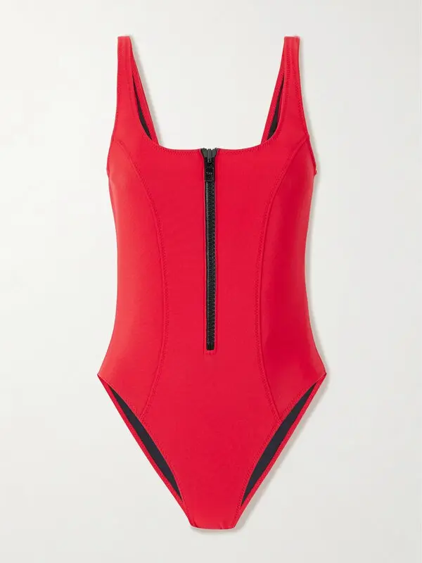 Lisa Marie Fernandez Jasmine Neoprene Swimsuit - Red