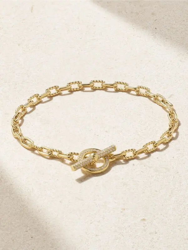 David Yurman Madison 18-karat Diamond Bracelet - Gold