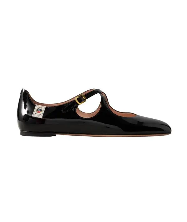 Bally Patent-leather Ballet Flats - Black