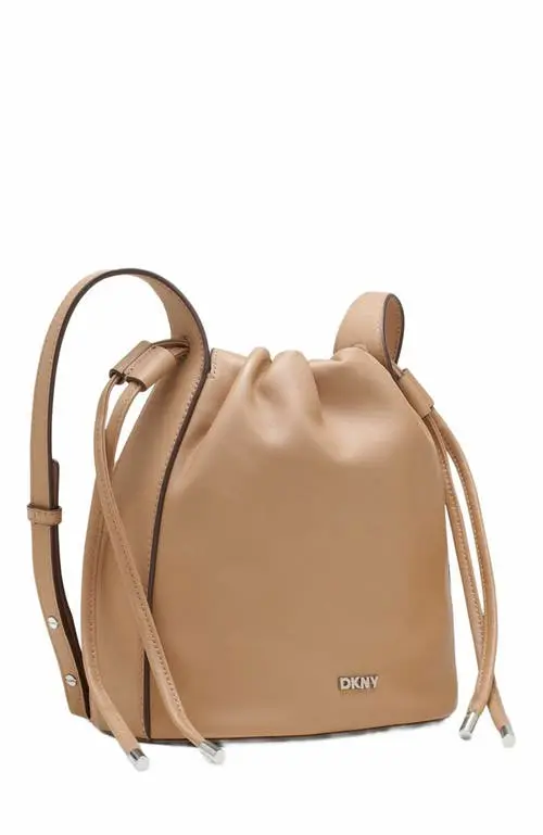 Dkny Channing Small Drawstring Bag - Cappucino