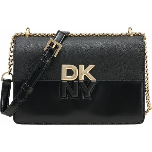 Dkny Echo Small Chain Flap Bag - Blk/gold
