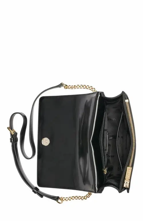 Dkny Echo Small Chain Flap Bag - Blk/gold