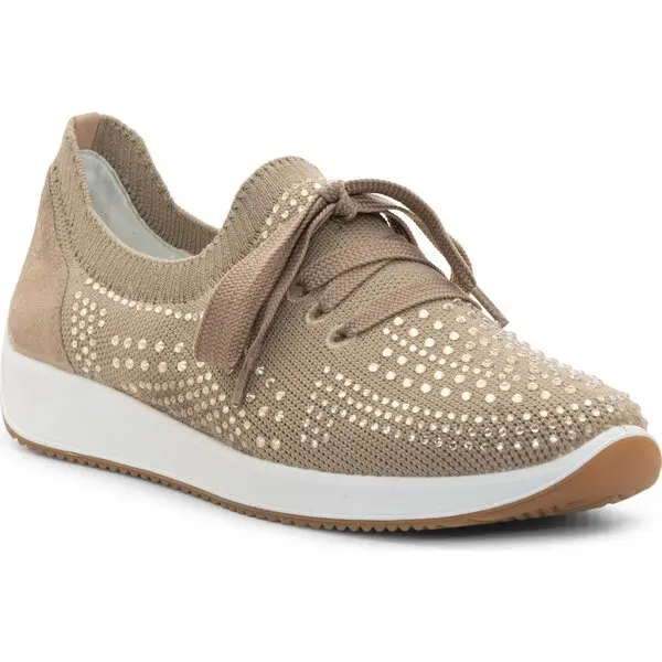 ARA Lisbon Lace-up Sneaker - Beige