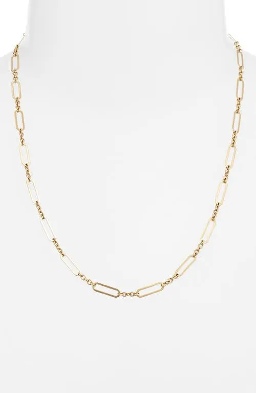Anzie Open Link Paper Clip Chain Necklace