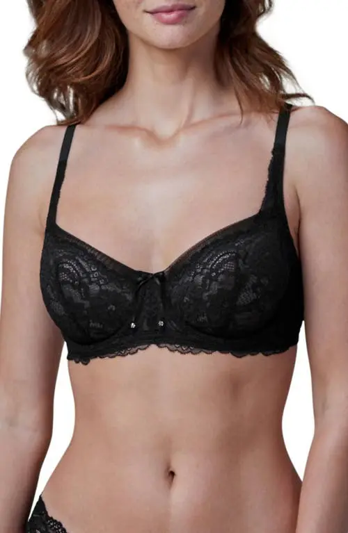 SKARLETT BLUE Minx Lace Balconette Bra - Black