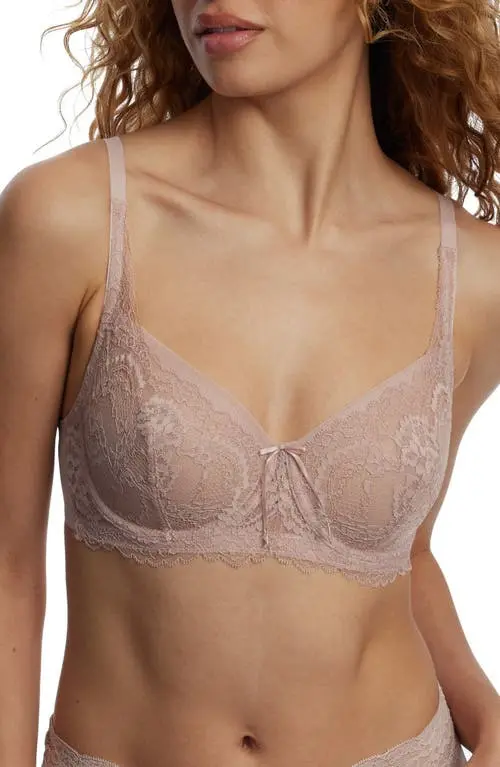 SKARLETT BLUE Minx Lace Balconette Bra - Rose Pearl