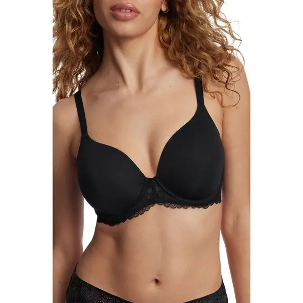 SKARLETT BLUE Minx Full Coverage Side Support T-shirt Bra - Black