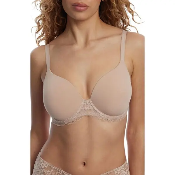 SKARLETT BLUE Minx Full Coverage Side Support T-shirt Bra - Cashmere