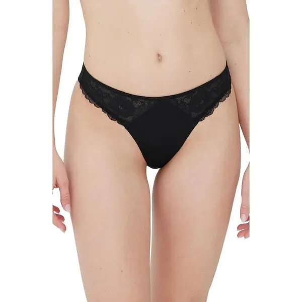 SKARLETT BLUE Minx Lace Thong - Black
