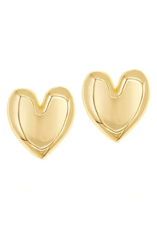 SHYMI Oversize Puffy Heart Statement Earrings