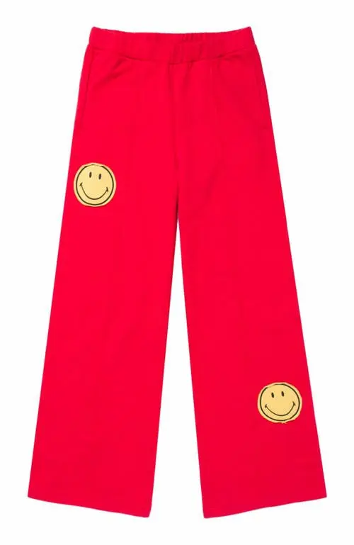 SAMII RYAN Smiley Straight Leg Pants - Red