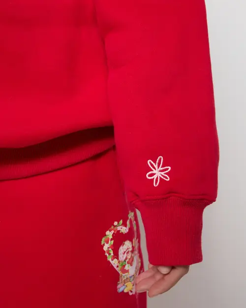 SAMII RYAN Life Is Sweet Crewneck - Red
