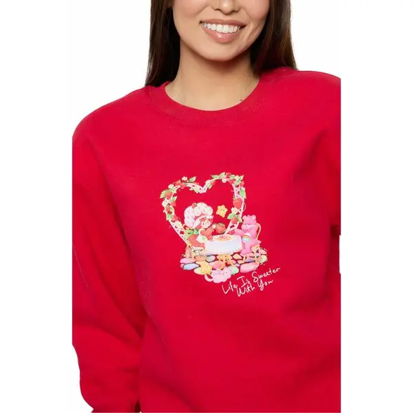 SAMII RYAN Life Is Sweet Crewneck - Red