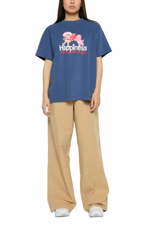SAMII RYAN Happiness Looks Good Oversized Tee