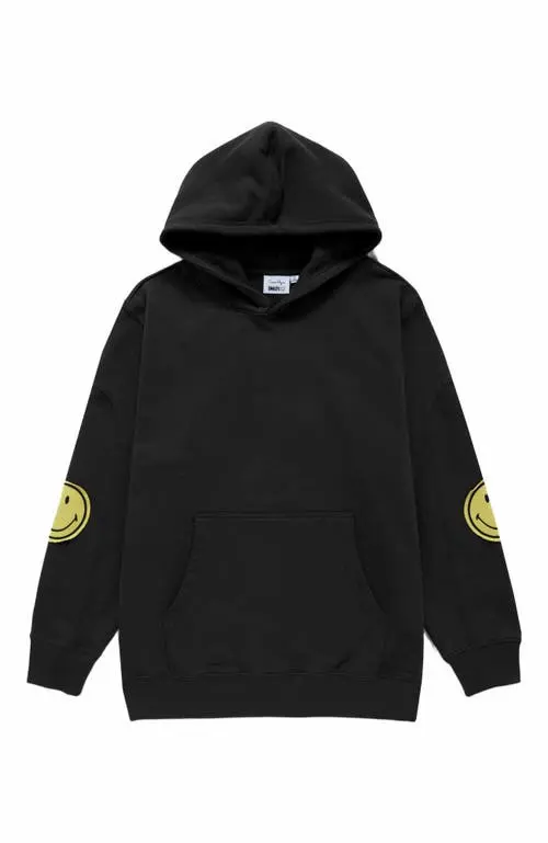 SAMII RYAN Smiley Oversized Hoodie - Black