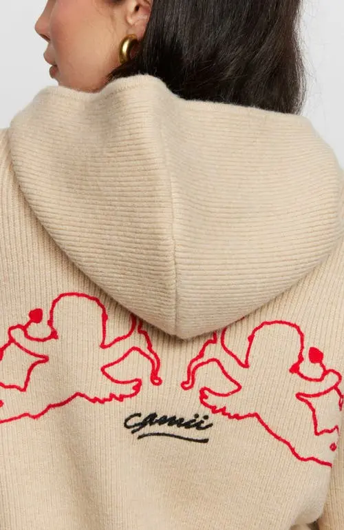 SAMII RYAN Cupid Knit Hoodie