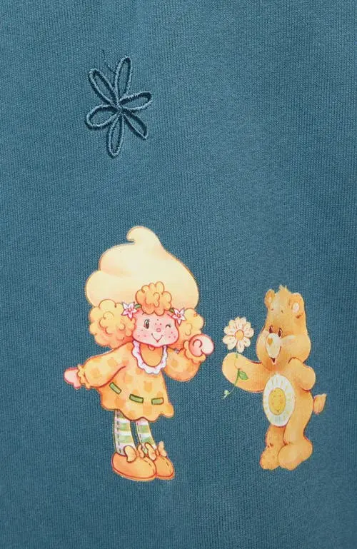 SAMII RYAN X Care Bears & Strawberry Shortcake Collaboration Sweatpants - Blue
