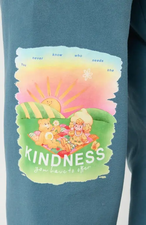 SAMII RYAN X Care Bears & Strawberry Shortcake Collaboration Sweatpants - Blue