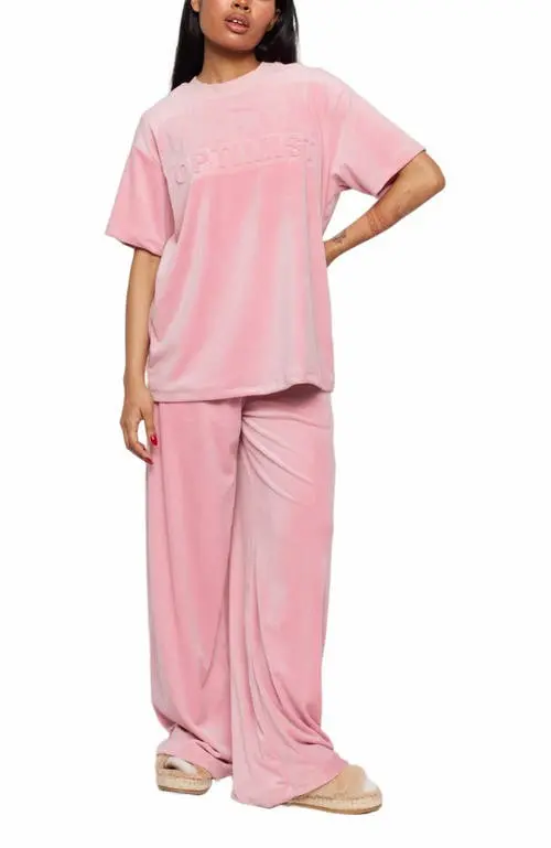 SAMII RYAN Optimist Velour Wide Leg Pants