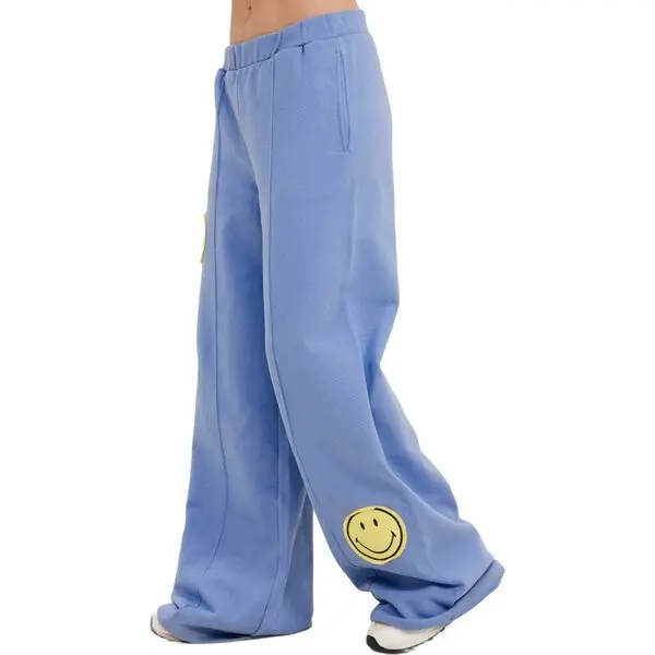 SAMII RYAN Smiley Straight Leg Pants - Blue