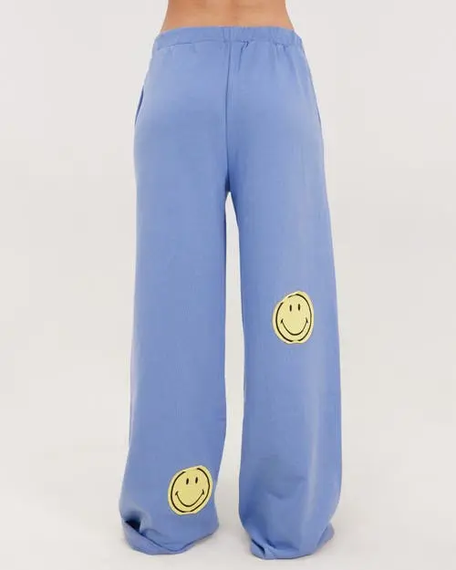 SAMII RYAN Smiley Straight Leg Pants - Blue