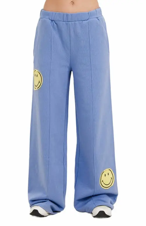 SAMII RYAN Smiley Straight Leg Pants - Blue