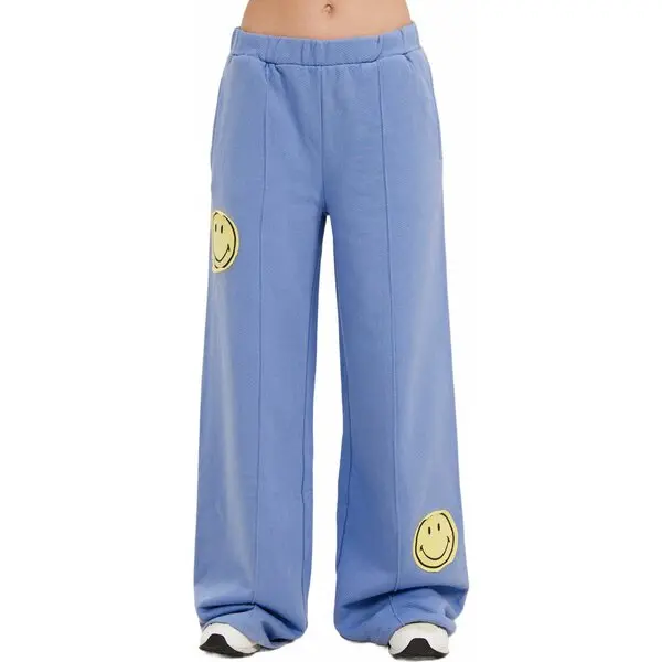 SAMII RYAN Smiley Straight Leg Pants - Blue